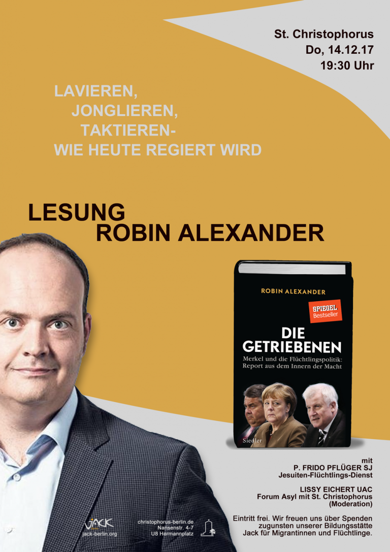 Lesung mit Robin Alexander – St. Christophorus